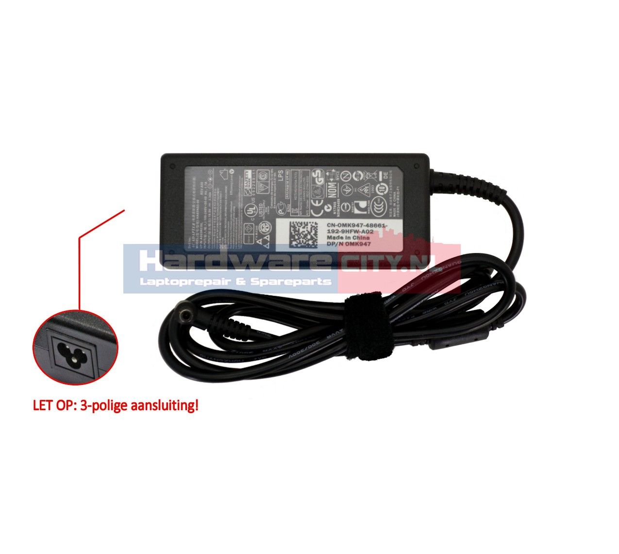 Dell Pro 14 PC14250 (MC5TN) AC Adapter (origineel) - Laptop reparatie ...