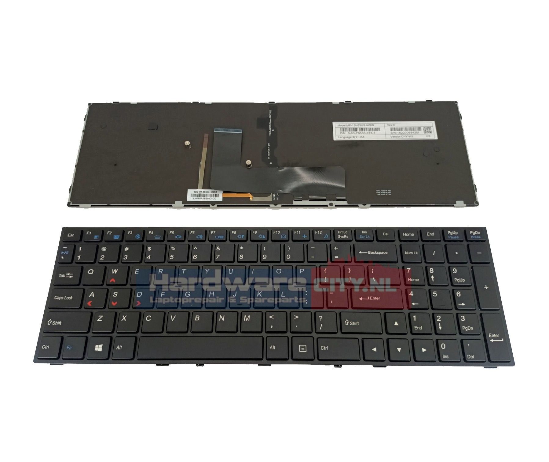 BTO / Clevo / Medion US backlit keyboard) - Laptop reparatie en onderdelen